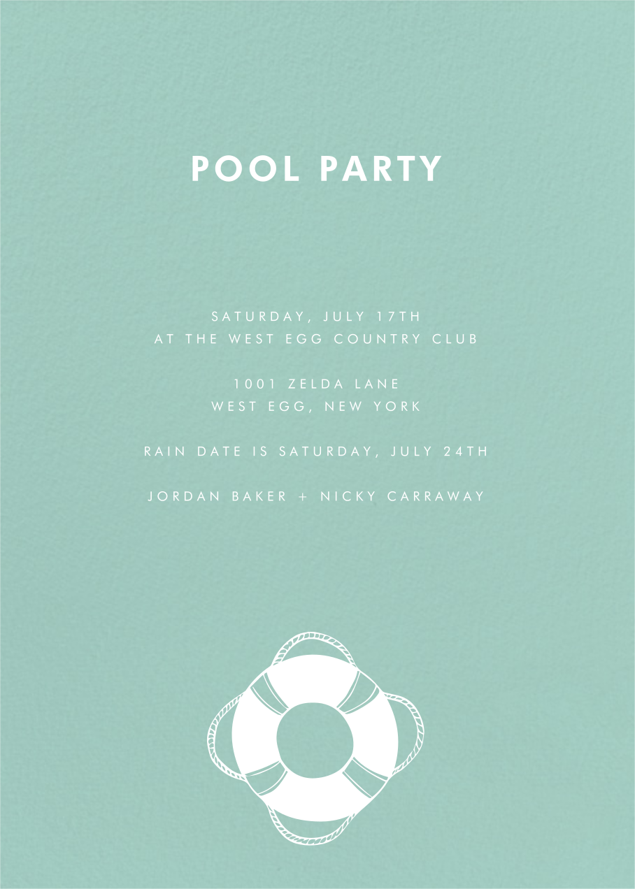 Celadon (Tall) | Send online instantly | RSVP tracking